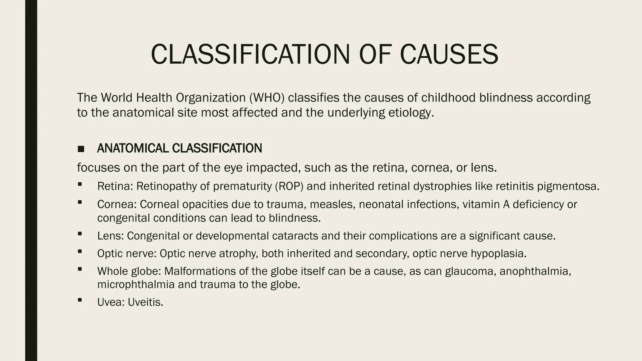 causes of childhood blindness : CBC.pptx