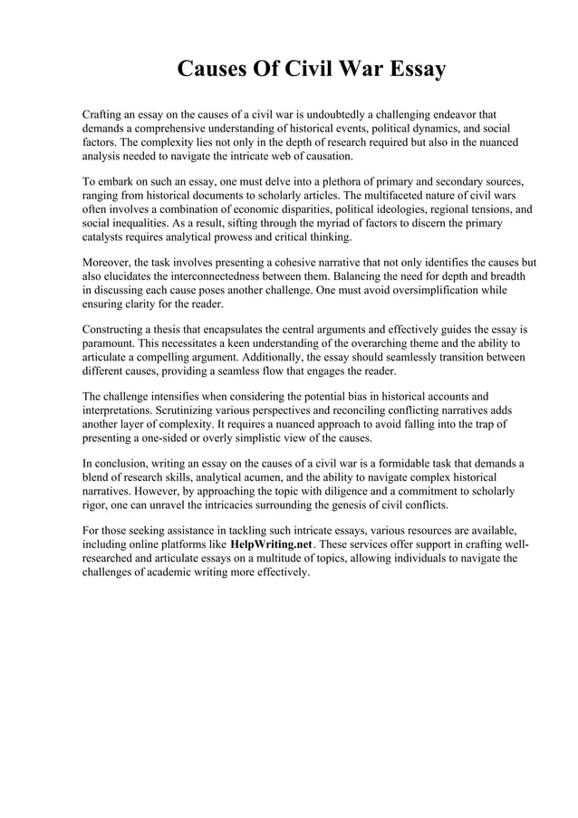 Causes Of Civil War Essay.pdf