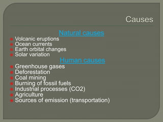 Grade 11 Lesson : Causes of climate change | PPTX