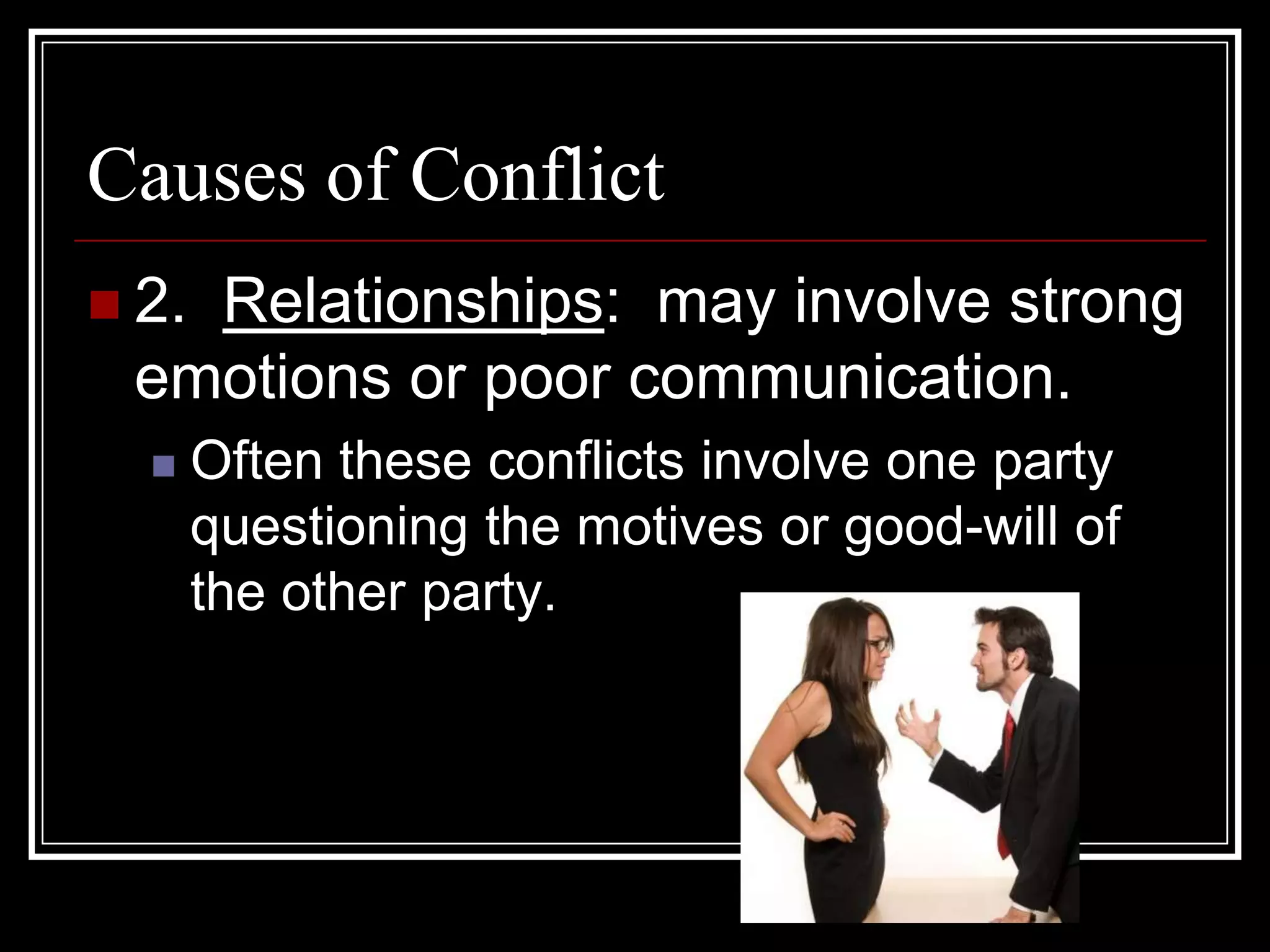 Causes of conflict | PPTX