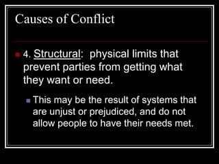 Causes of conflict | PPTX