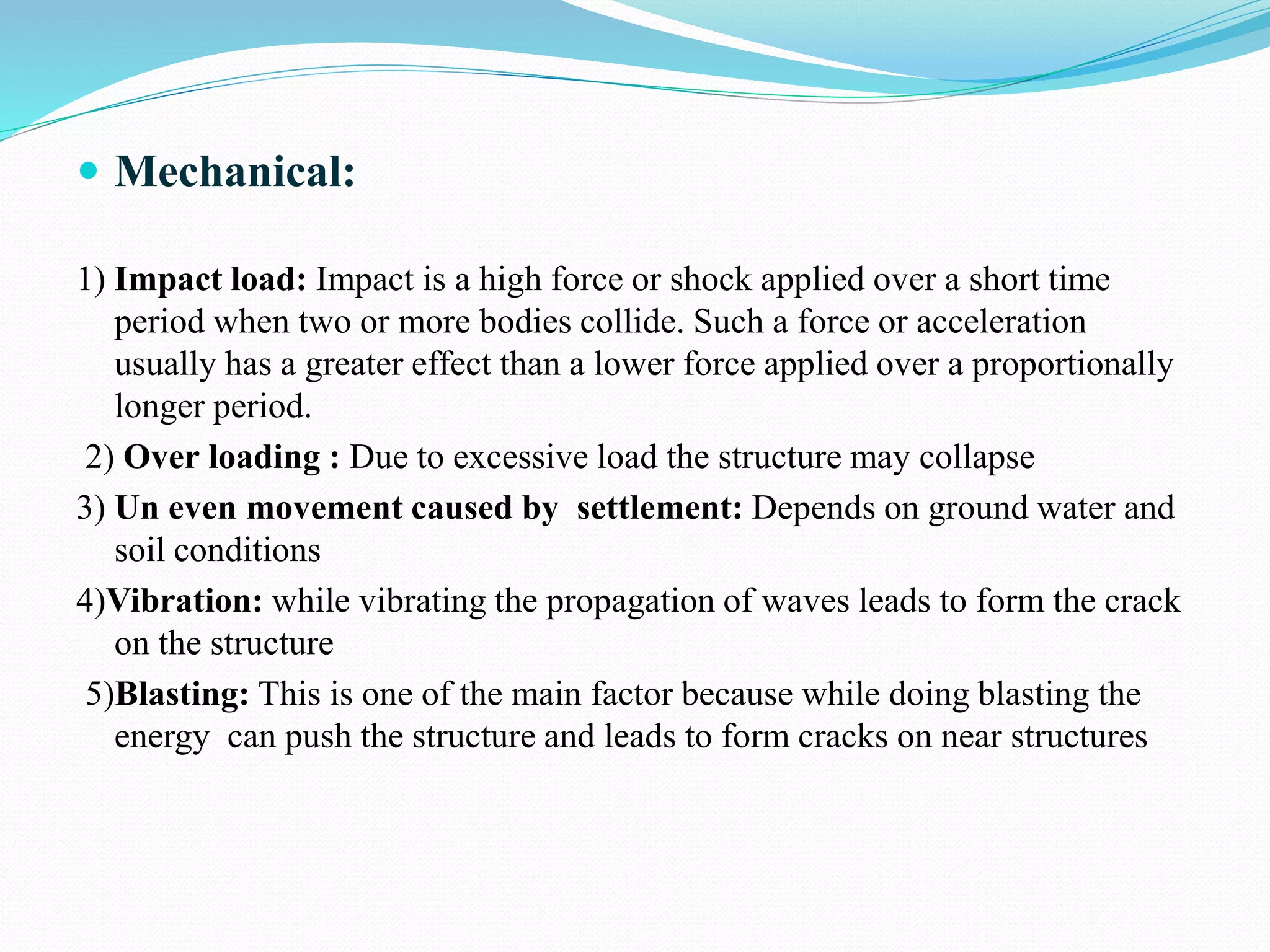 Causes of deterioration of concrete structures | PPTX