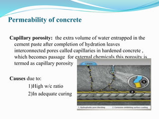 Causes of deterioration of concrete structures | PPTX
