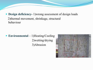 Causes of deterioration of concrete structures | PPTX