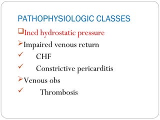 Causes of edema | PPT