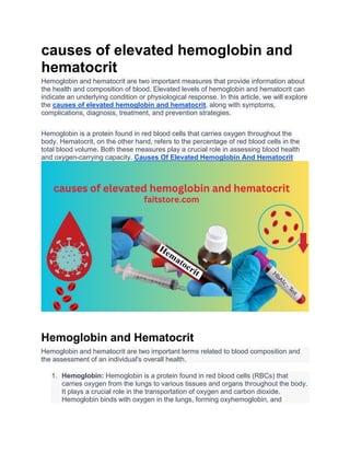 Causes Of Elevated Hemoglobin And Hematocrit | PDF
