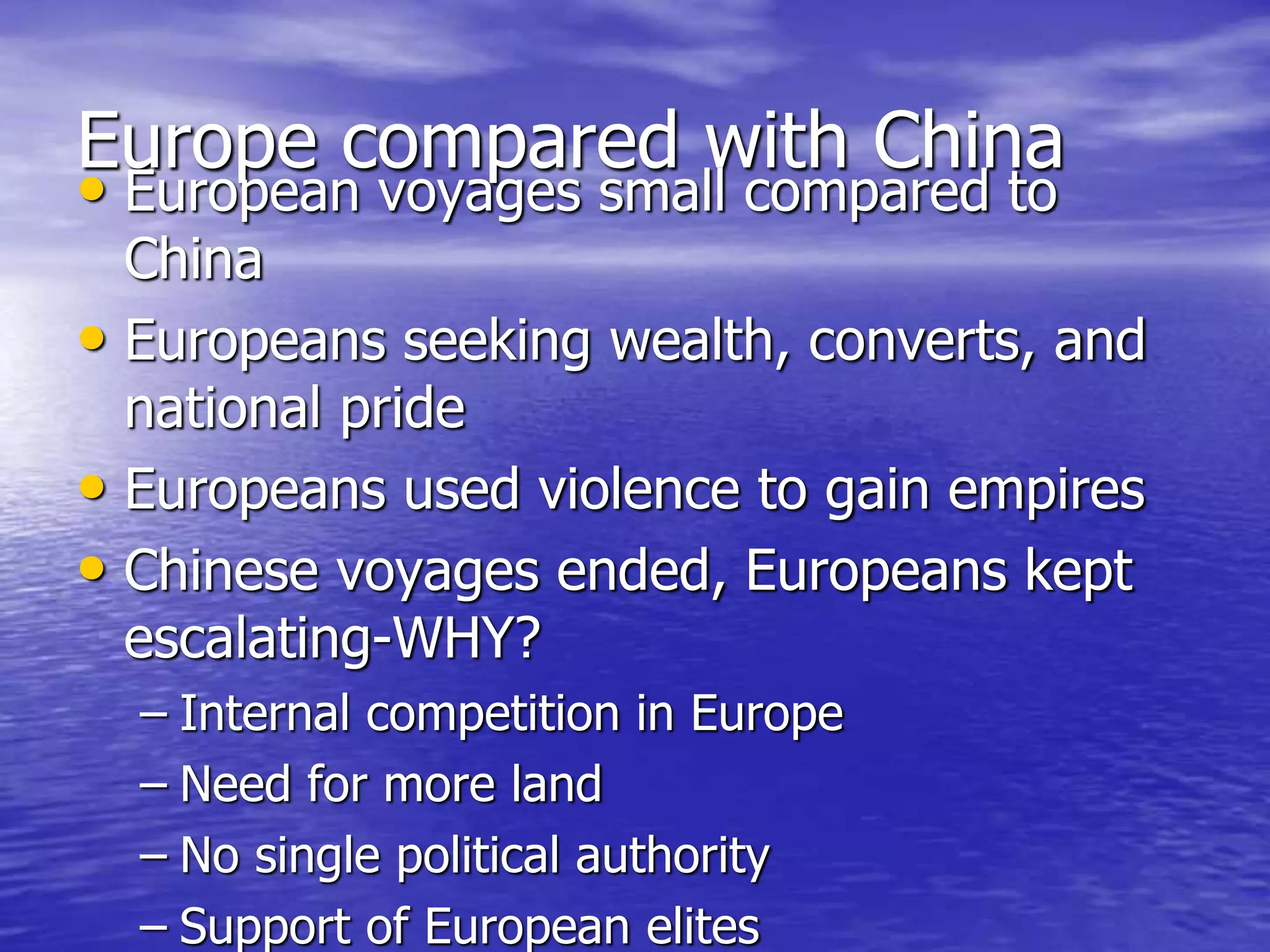 Causes of european expansion | PPTX