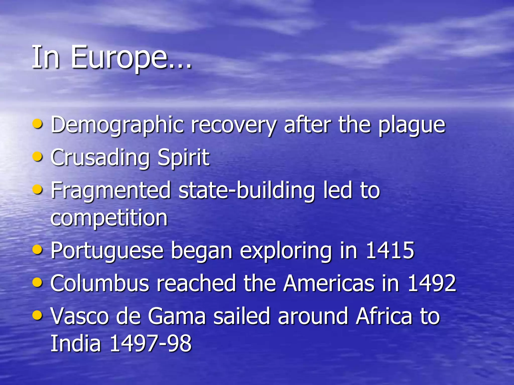 Causes of european expansion | PPTX