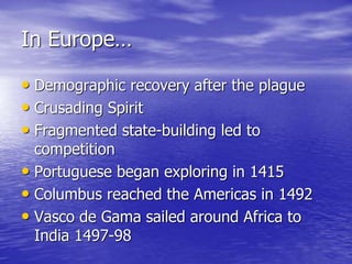 Causes of european expansion | PPTX