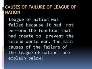 League Of Nations Failure