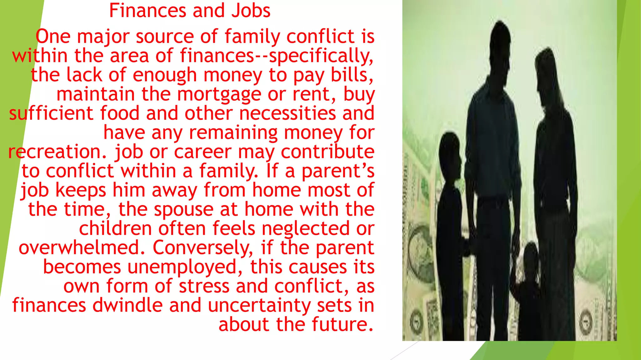 Causes of family conflict ibjong jer | PPTX