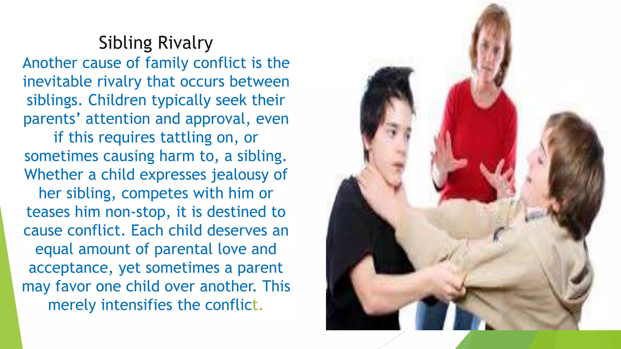 Causes of family conflict ibjong jer | PPTX
