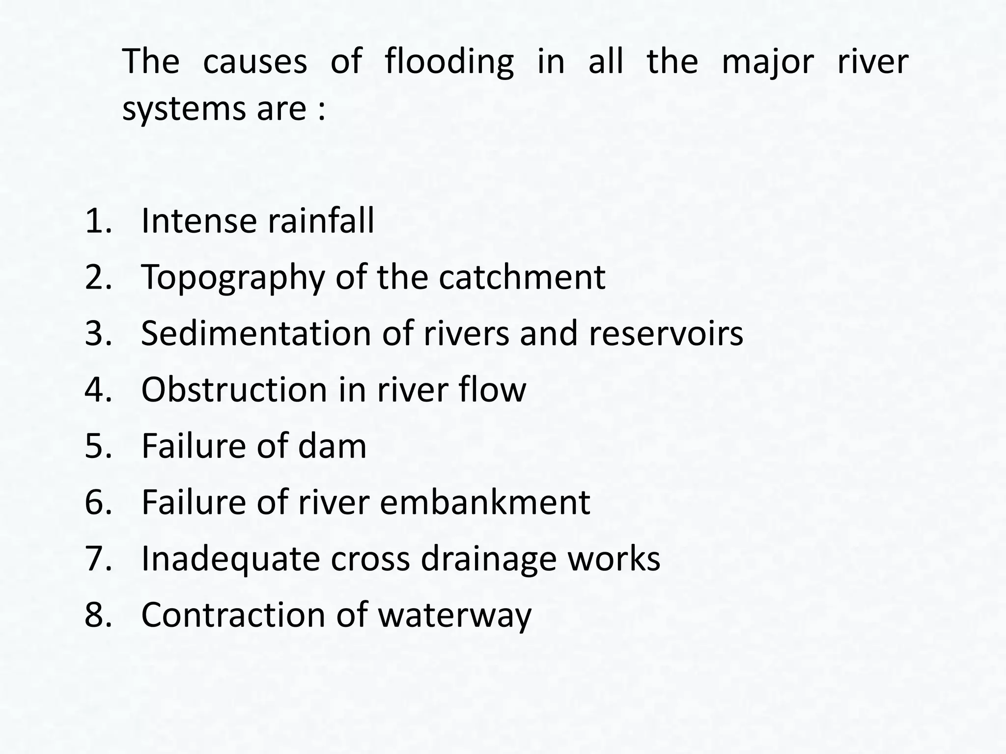CAUSES OF FLOOD | PPTX