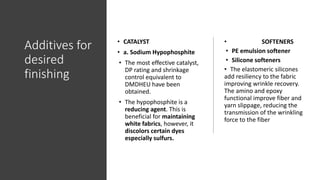 Formaldehyde free finishing (WRINKLE FREE FINISHING ON TEXTILES) | PPTX