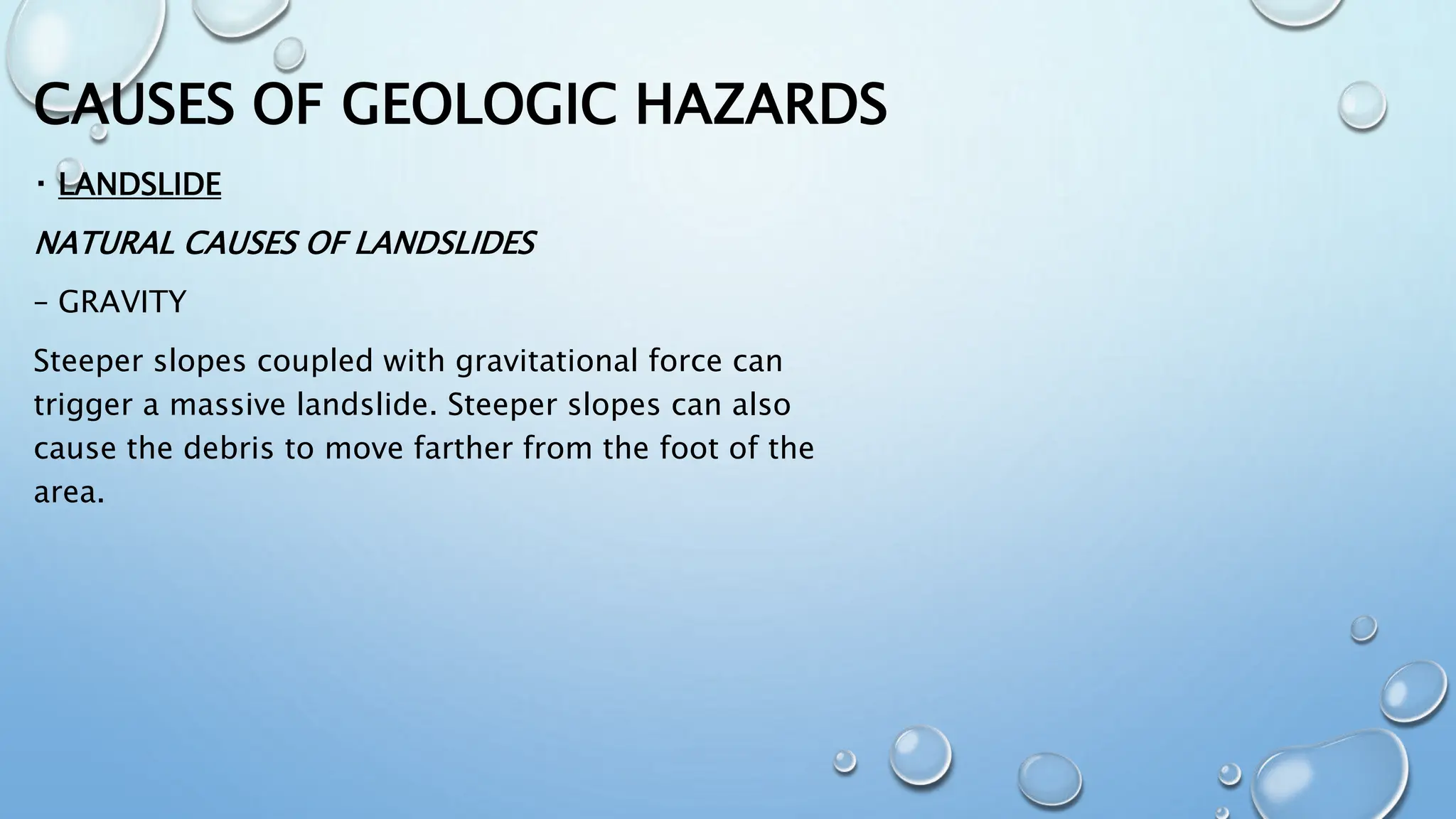 causes of geological hazards_powerpoint presentation | PPTX