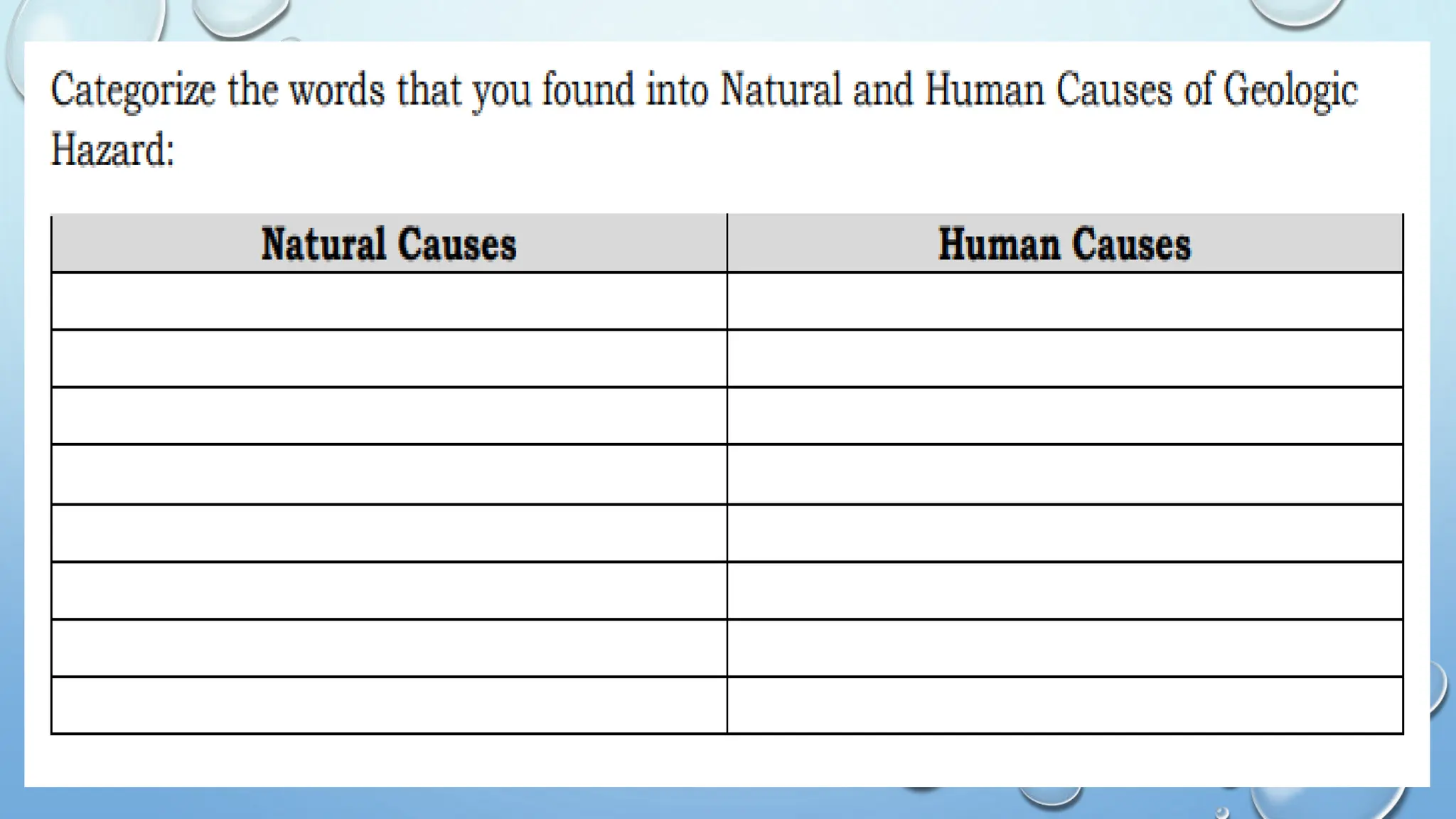 causes of geological hazards_powerpoint presentation | PPTX
