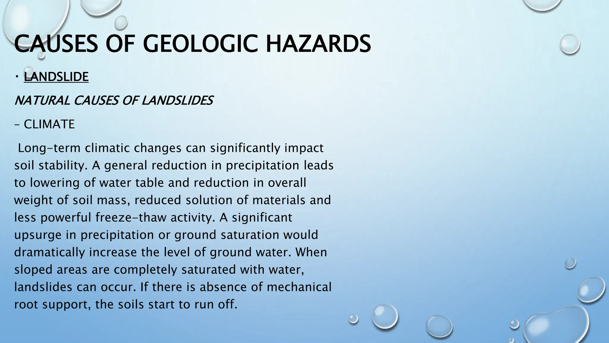 causes of geological hazards_powerpoint presentation | PPTX