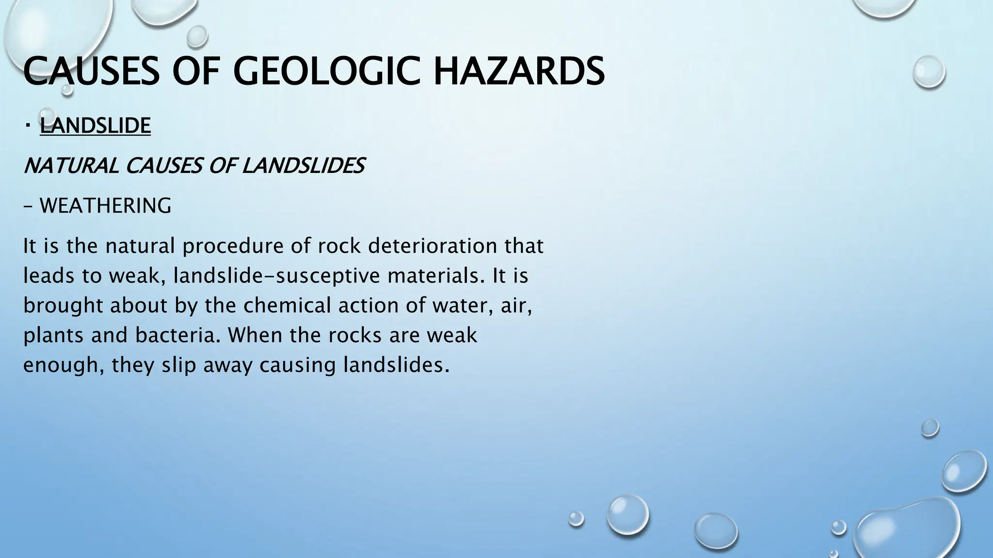 causes of geological hazards_powerpoint presentation | PPTX