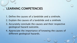 causes of geological hazards_powerpoint presentation | PPTX