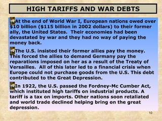 Causes Of Great Depression | PPT | Currencies | Economy