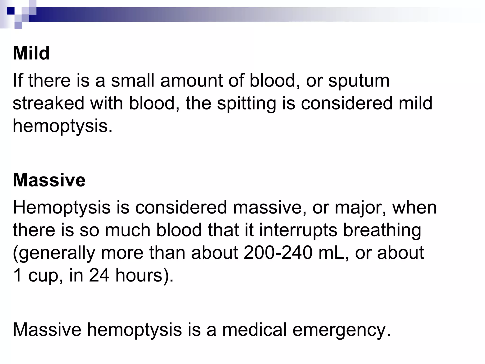 Causes of Haemoptysis | PPTX | Lung and Respiratory Health | Diseases ...