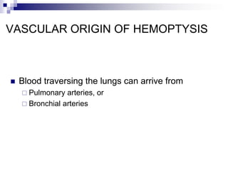 Causes of Haemoptysis | PPTX | Lung and Respiratory Health | Diseases ...