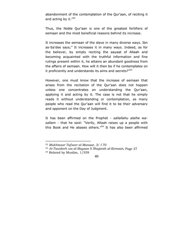 Causes of Increase and Decrease_in Faith (imaan) | PDF