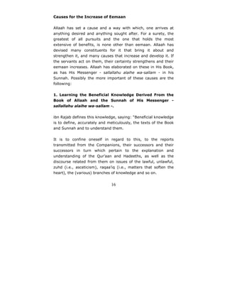 Causes of Increase and Decrease_in Faith (imaan) | PDF