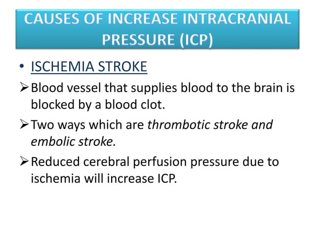 Causes of increase intracranial pressure (ICP) | PPT