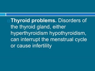 Causes of infertility | PPTX
