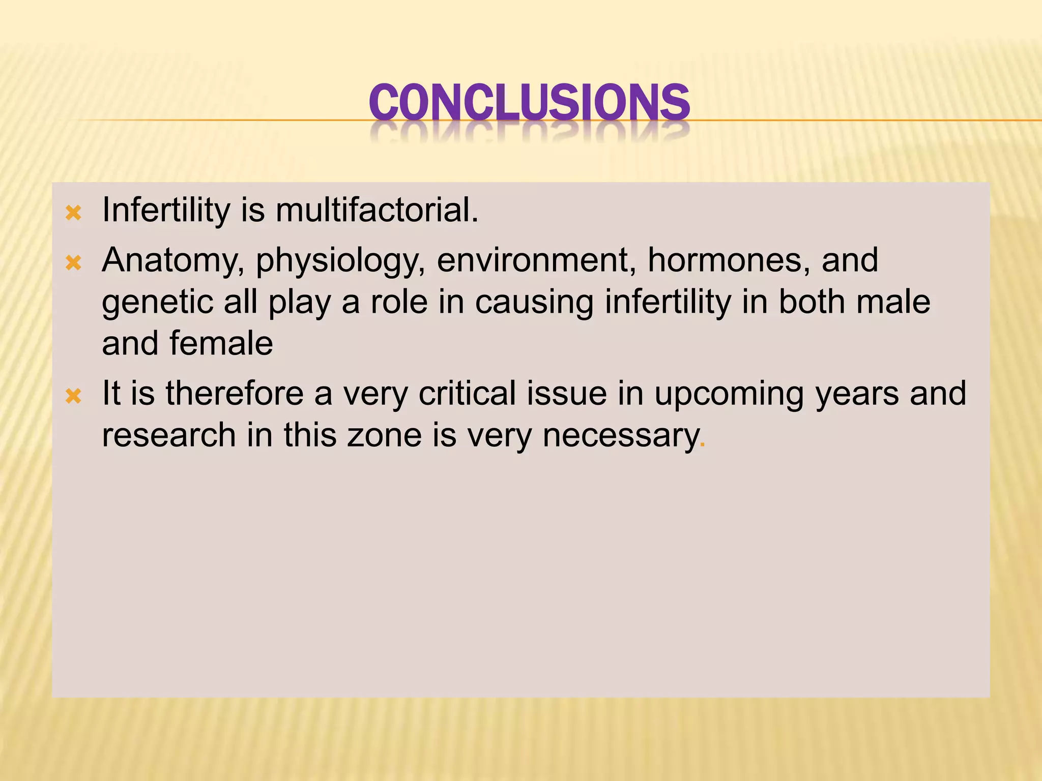 Causes of infertility | PPTX