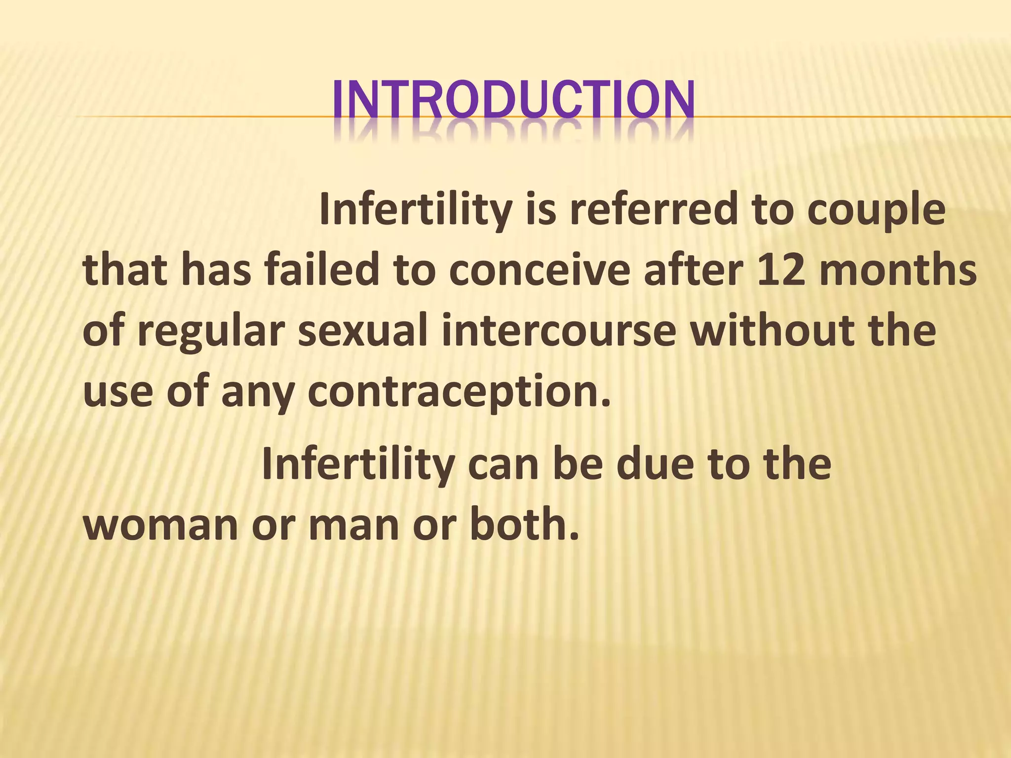 Causes of infertility | PPTX