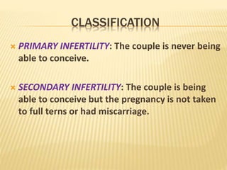 Causes of infertility | PPTX