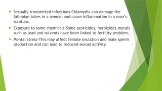 Causes of infertility,Male and female factors.pptx
