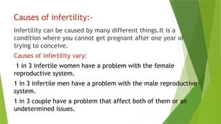 Causes of infertility,Male and female factors.pptx