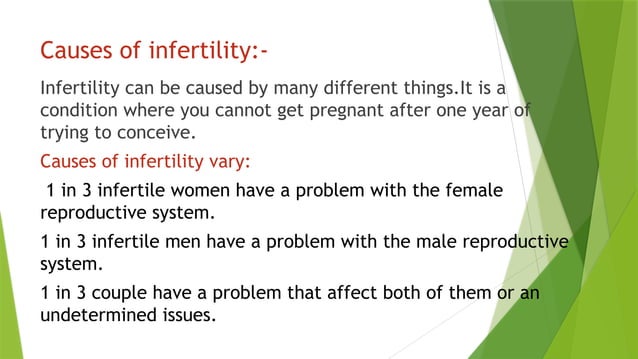 Causes of infertility,Male and female factors.pptx