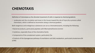 Pathology- CAUSES OF INFLAMMATION, CHEMOTASIS.pptx
