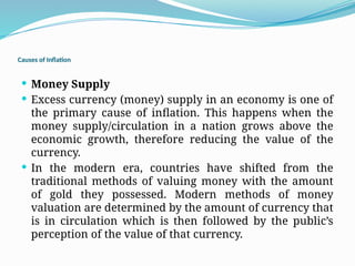 Causes of Inflation Power Point Presentation | PPTX