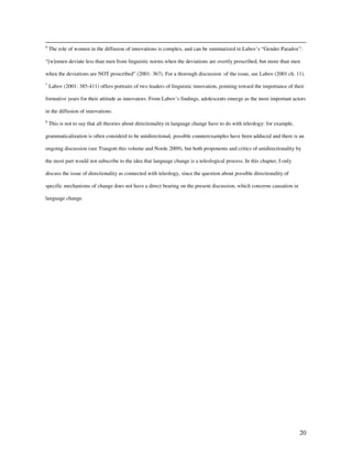 Causes of language change | PDF