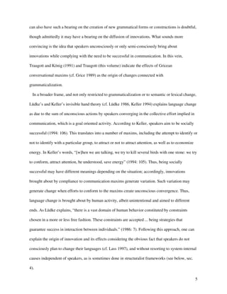 Causes of language change | PDF