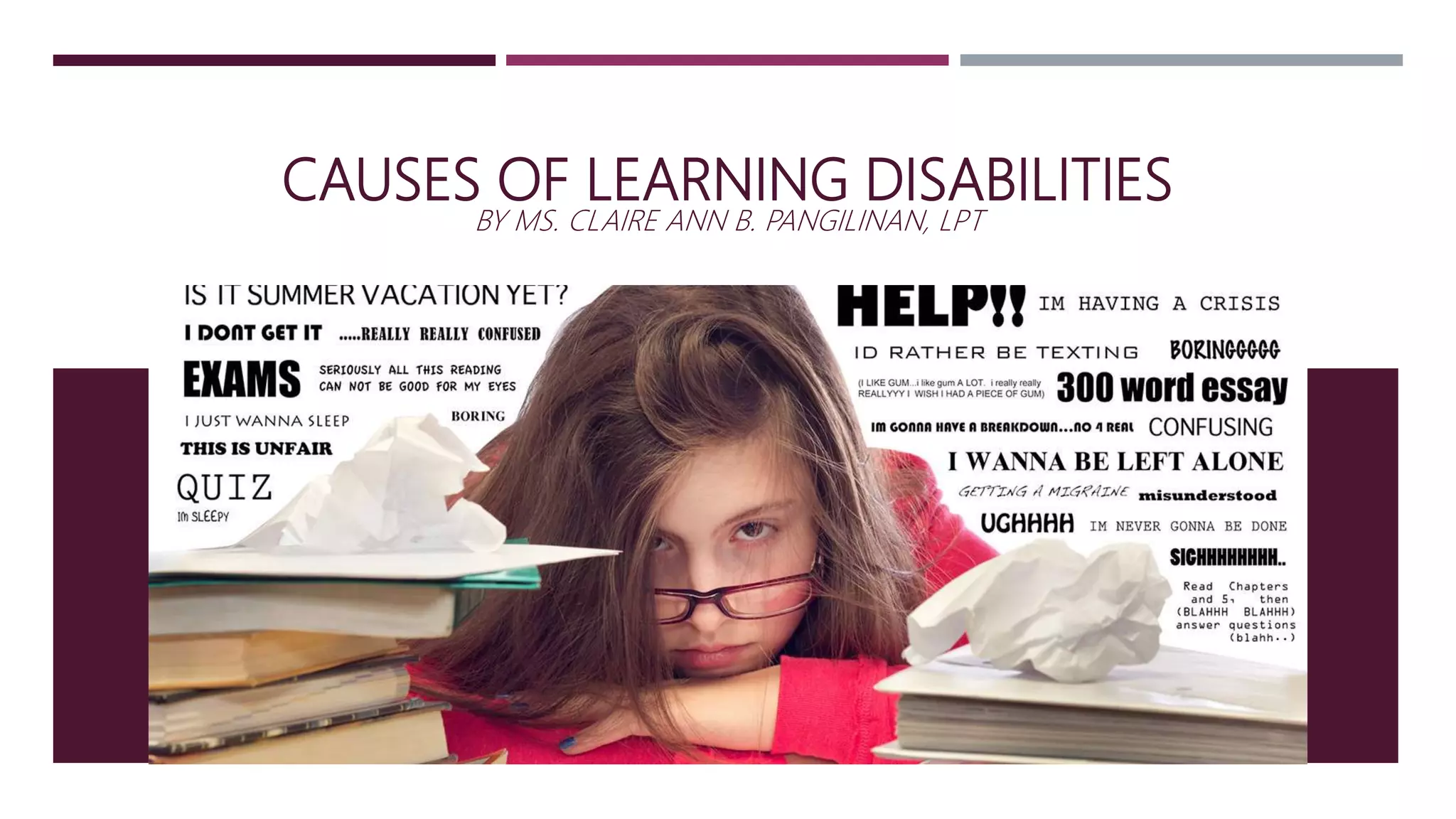 Causes of learning disabilities | PPTX