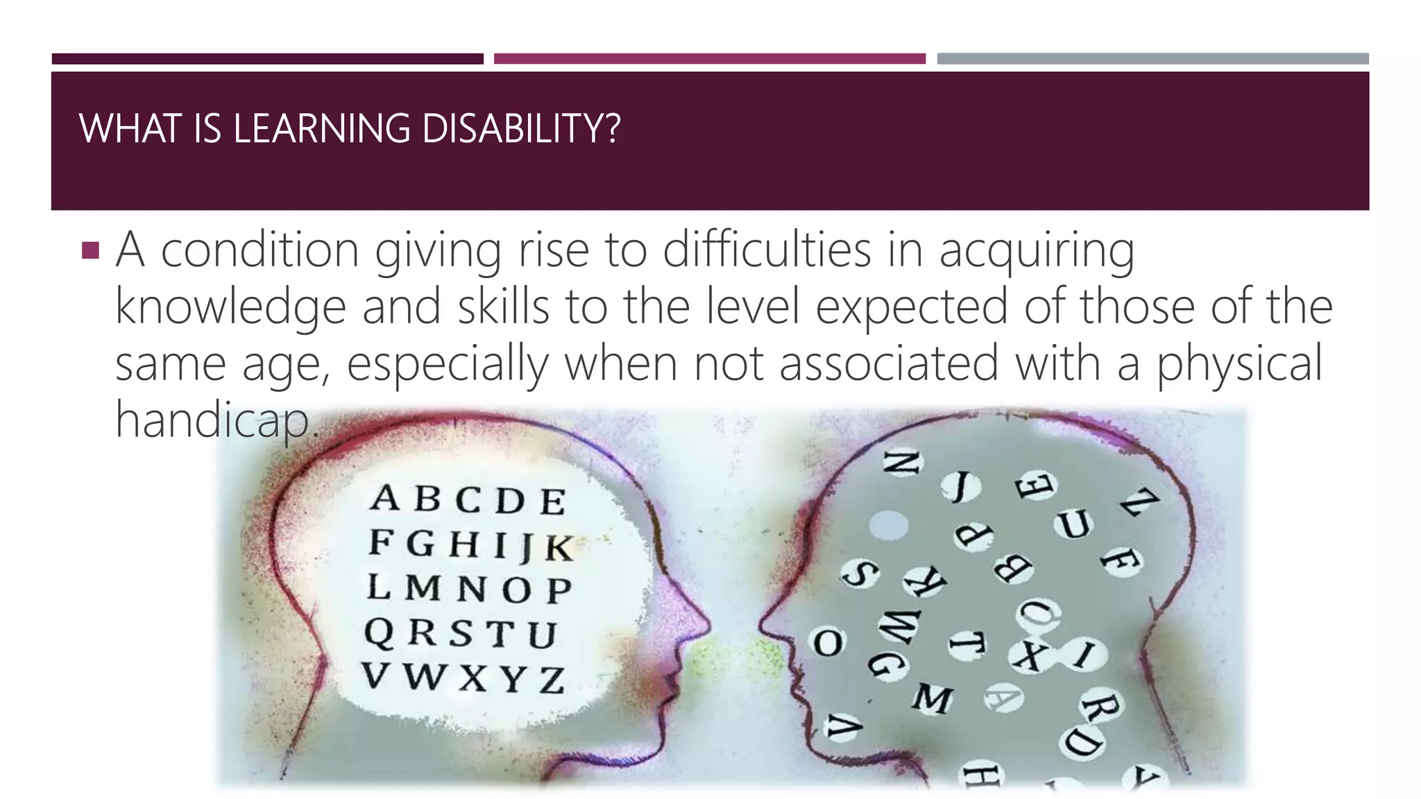 Causes of learning disabilities | PPTX