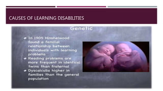 Causes of learning disabilities | PPTX