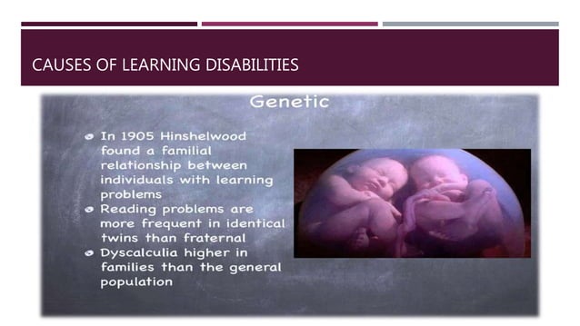 Causes of learning disabilities | PPTX