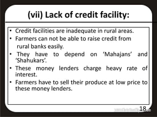Causes of low production | PPTX