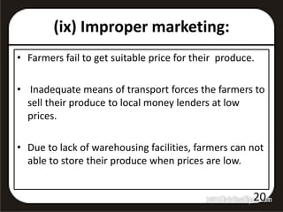 Causes of low production | PPTX