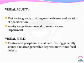 Causes of low vision in adult | PPT