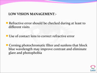 Causes of low vision in adult | PPT