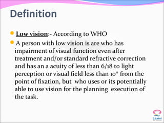Causes of low vision in adult | PPT