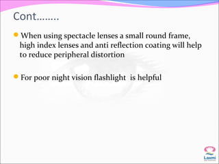 Causes of low vision in adult | PPT